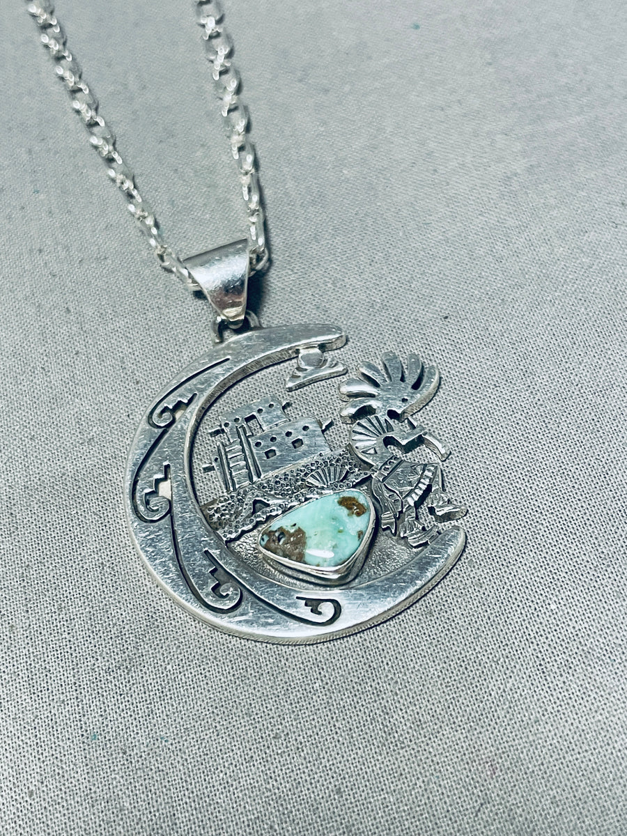 Rare Native American Navajo Signed Royston Turquoise Sterling Silver K – Nativo Arts