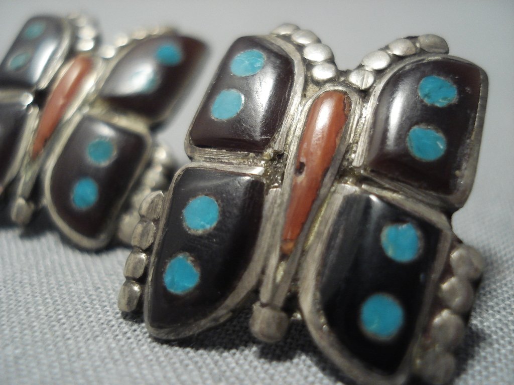 Cute Vintage Zuni/ Navajo Turquoise Sterling Native American Jewelry S – Nativo Arts