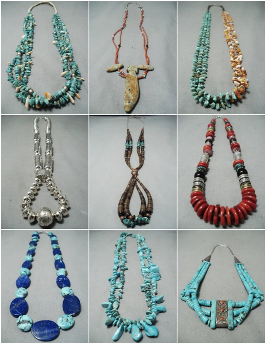 Native American Necklaces, Vintage Native American Navajo Necklace ...