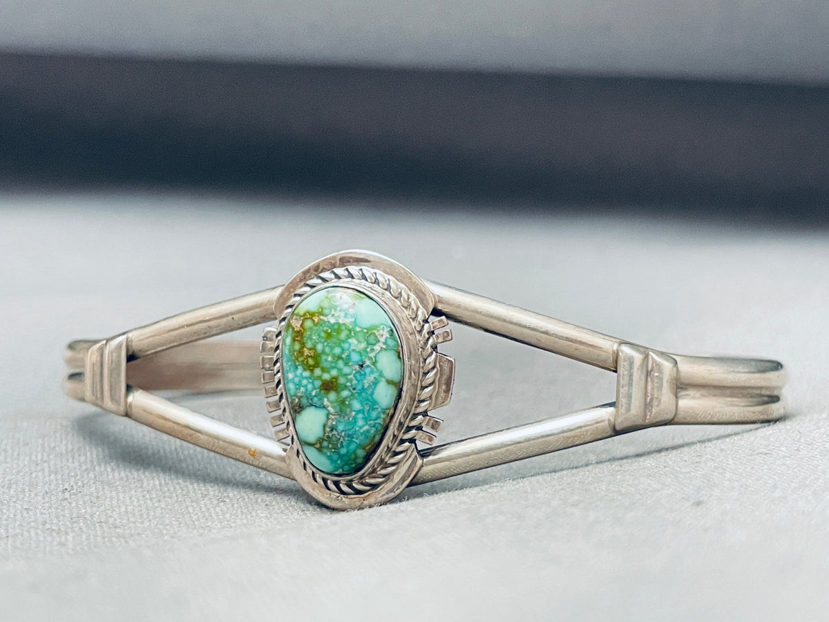 Larson Lee Native American Navajo Sonoran Turquoise Sterling Silver Br ...