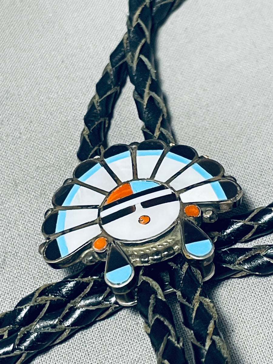 Magnificent Vintage Native American Zuni Turquoise Sterling Silver Sun ...