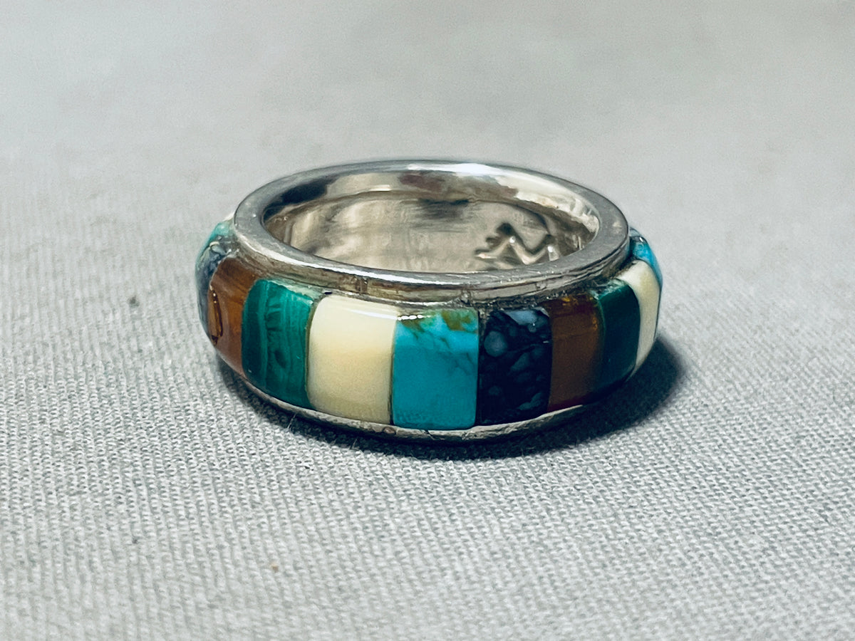 Very Important Wes Willie Vintage Native American Navajo Inlay Turquoi ...