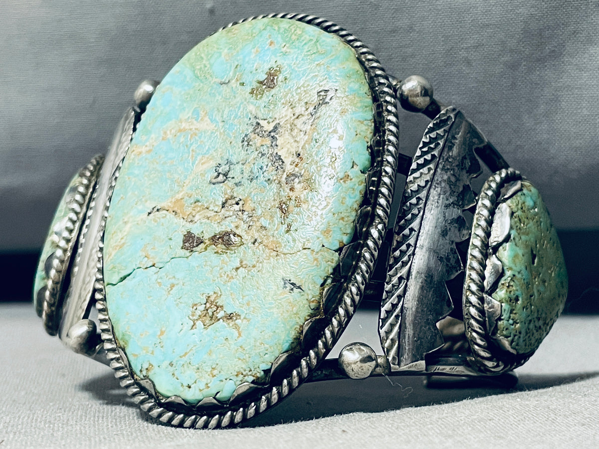 The Best Vintage Native American Navajo Carlin Turquoise Mine Sterling ...