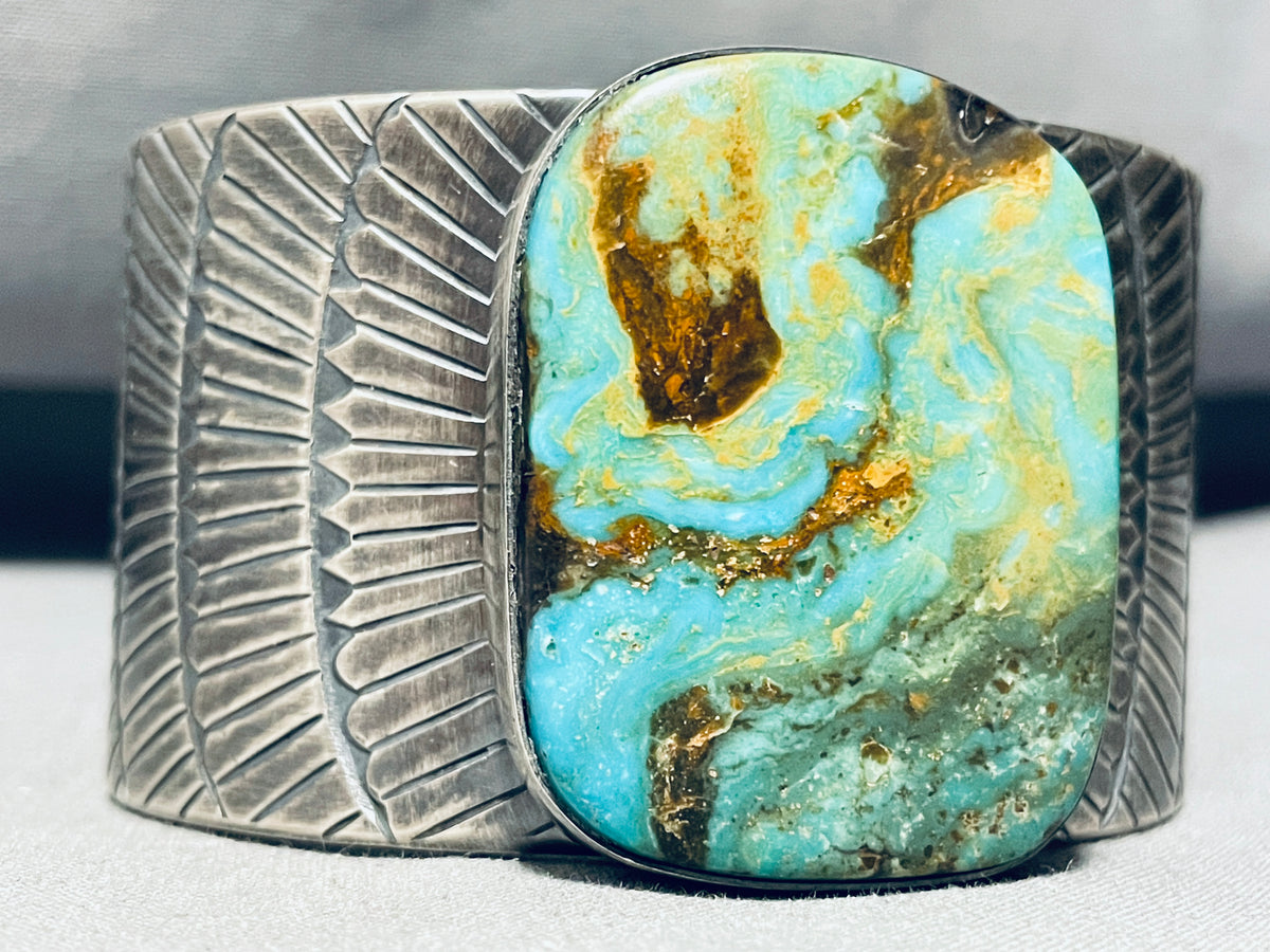 148 Grams Vintage Native American Navajo Royston Turquoise Sterling Si ...