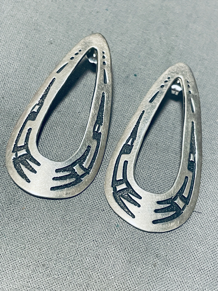Thomas Singer Authentic Vintage Native American Navajo Sterling Silver ...