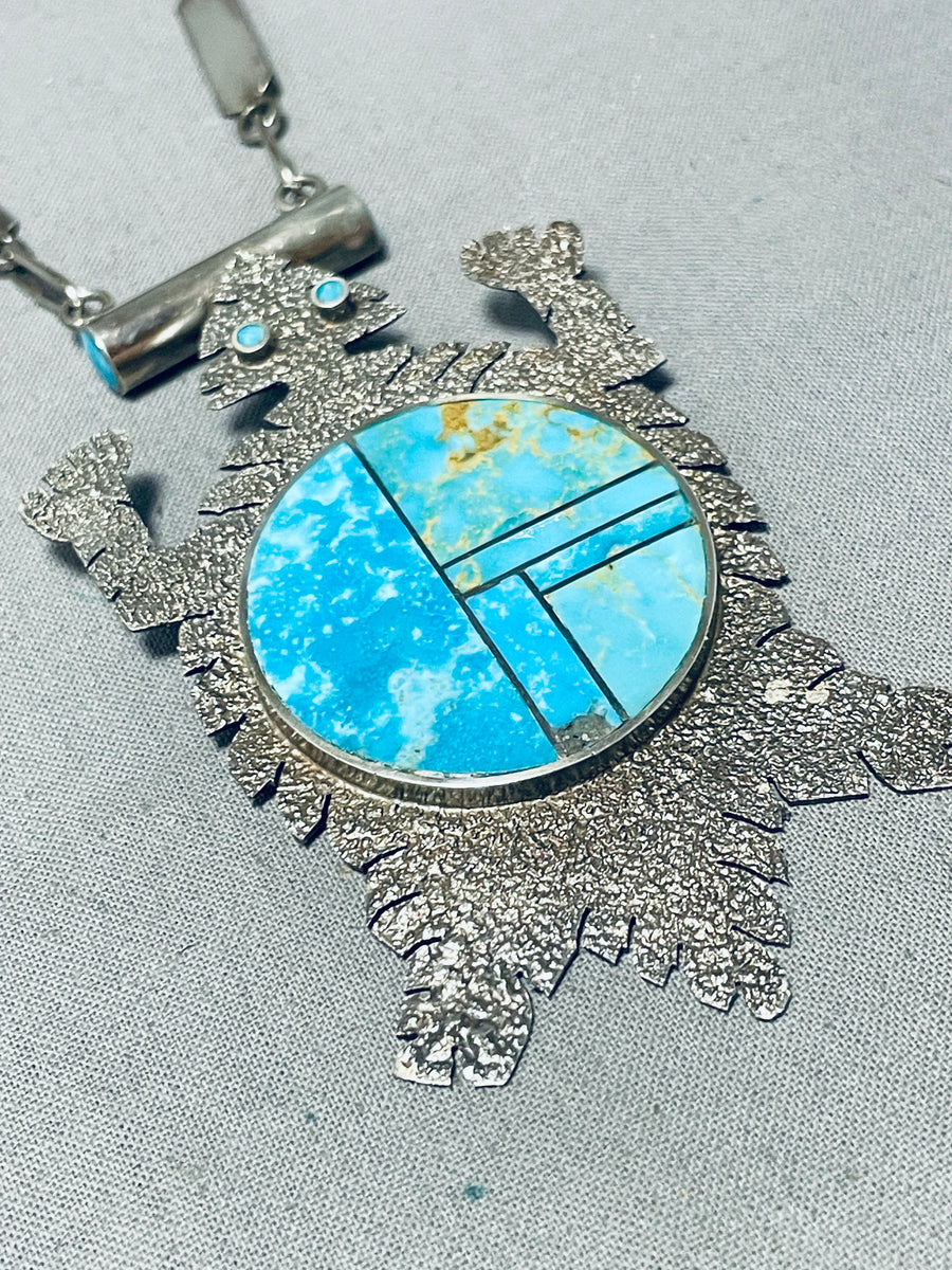 Desert Toad Vintage Native American Navajo Turquoise Sterling Silver I ...
