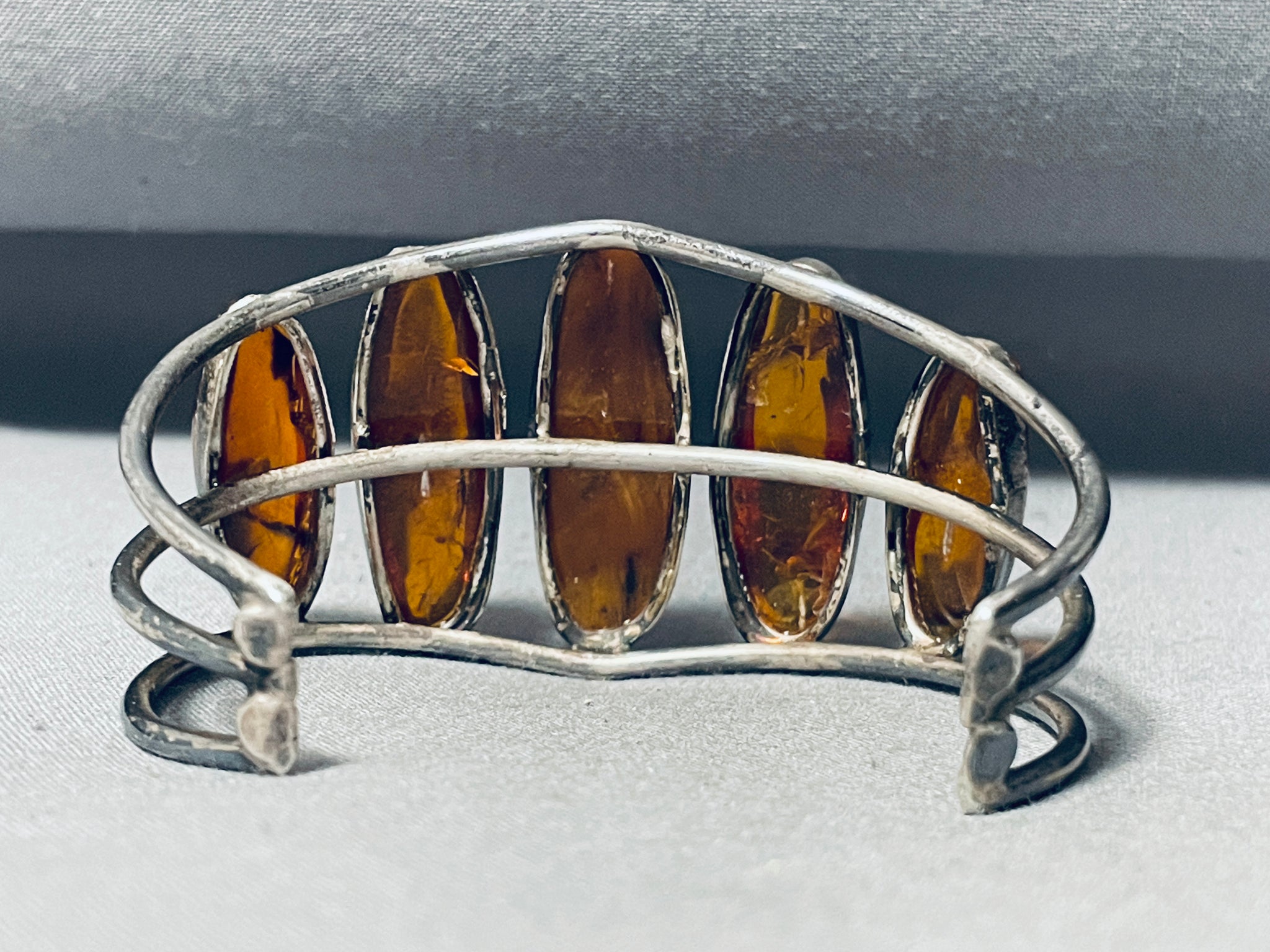 One Of The Best Vintage Native American Navajo Ancient Tree Sap Sterli ...