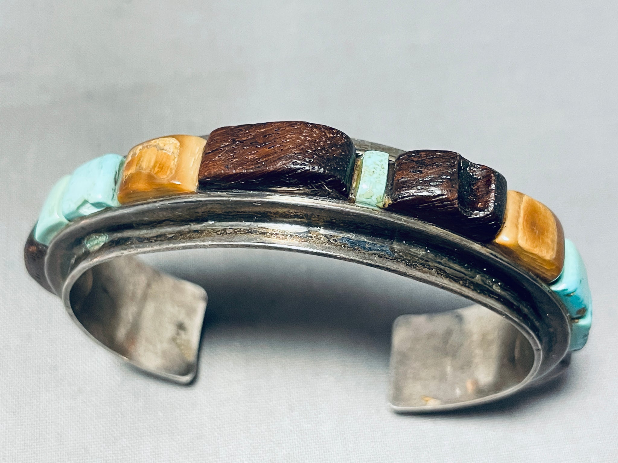 Contemporist Vintage Native American Navajo Ironwood Inlay Sterling Si ...