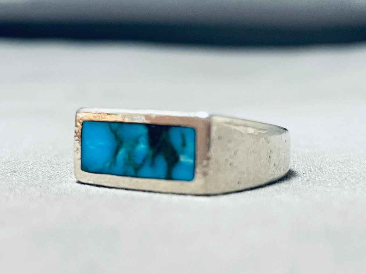 Exceptional Vintage Native American Navajo Blue Diamond Turquoise Ster ...