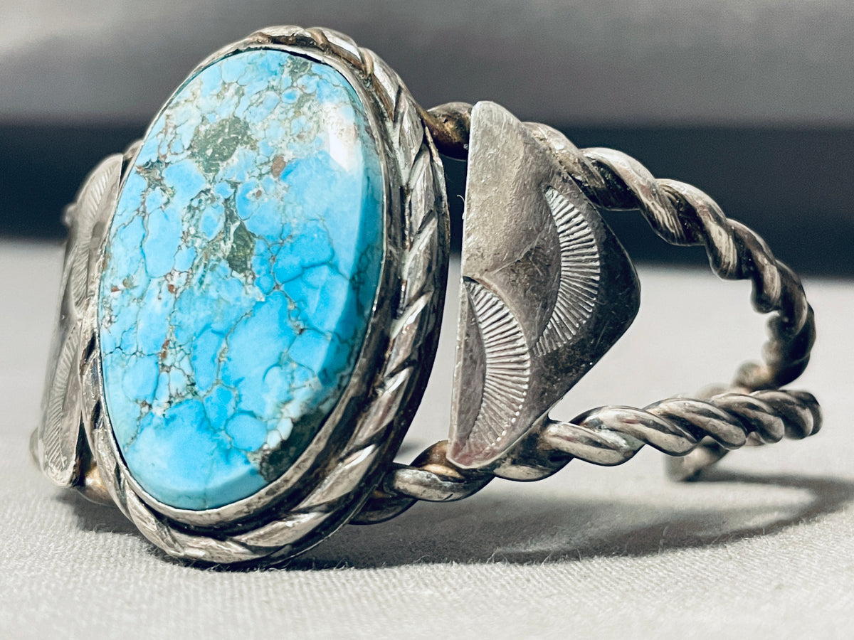 The Best Vintage Native American Navajo Easter Blue Turquoise Sterling ...