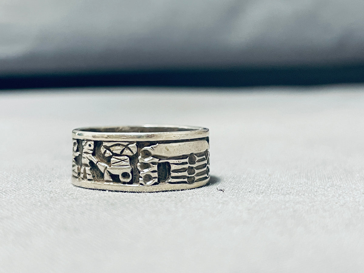 One Of A Kind Vintage Native American Navajo Sterling Silver Storytell ...