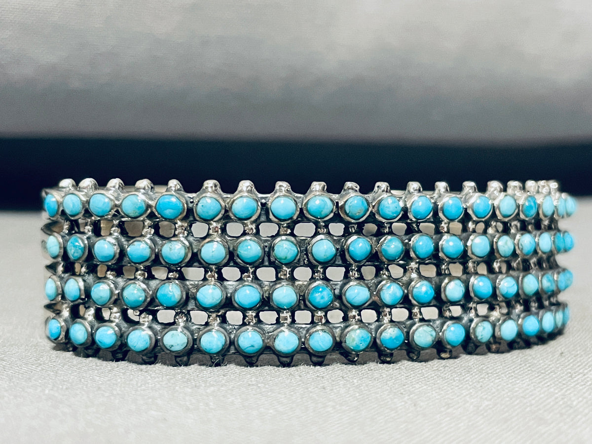 One Of The Best Vintage Native American Zuni Turquoise Snake Eyes Ster ...
