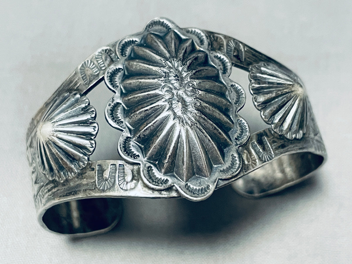 One Of The Earliest Concho Vintage Native American Navajo Sterling Sil ...
