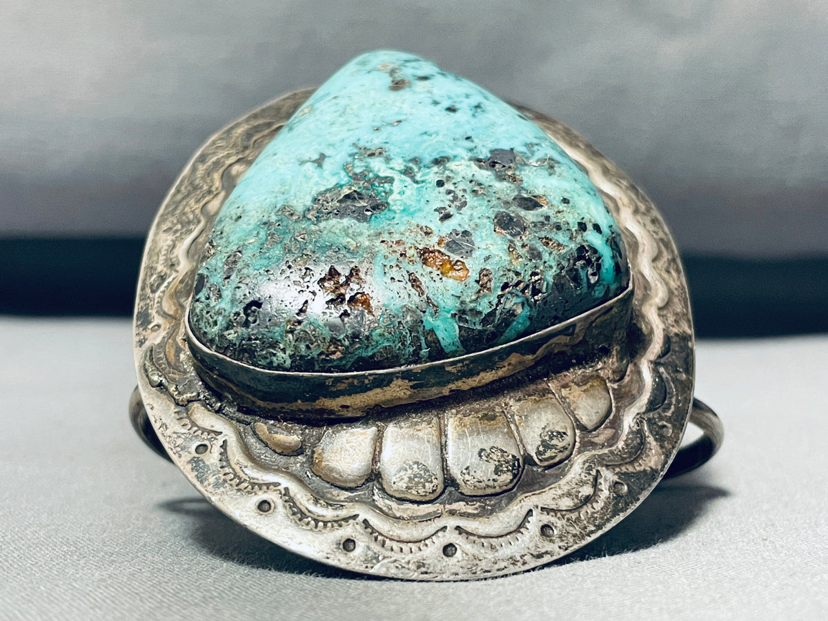 Important!! Battle Mountain Turquoise Vintage Native American Navajo S ...