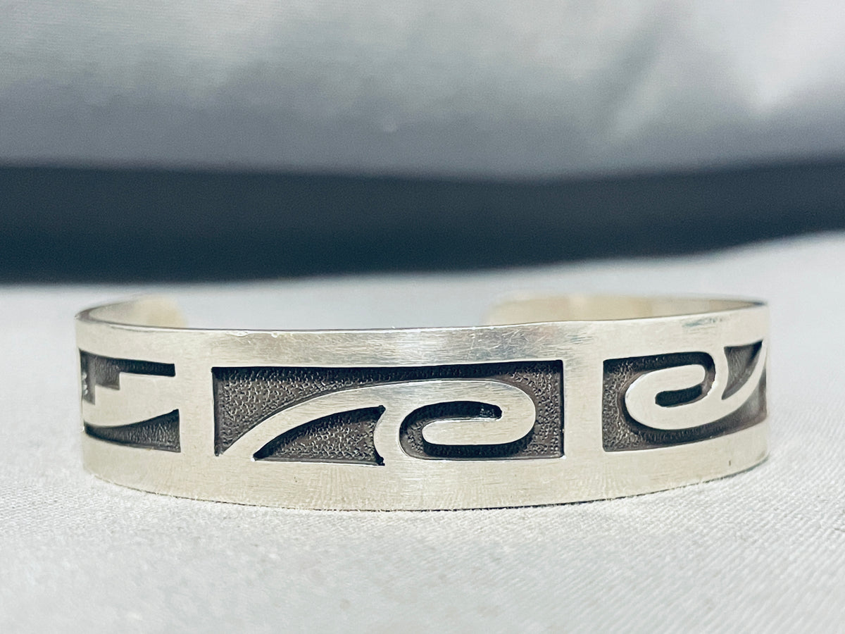 Impressive Native American Hopi Sterling Silver Bracelet – Nativo Arts