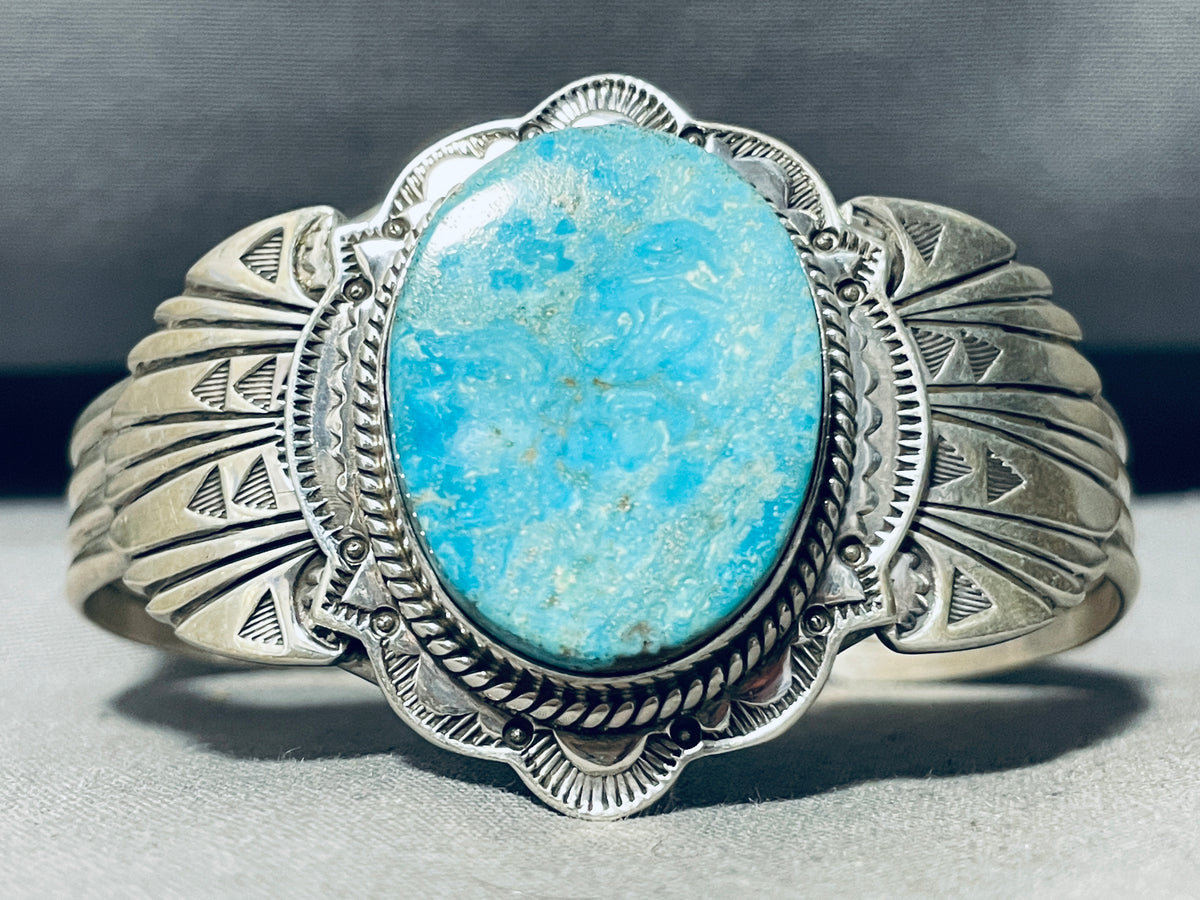 Dropdead Gorgeous! Vintage Native American Navajo Easter Blue Turquois ...