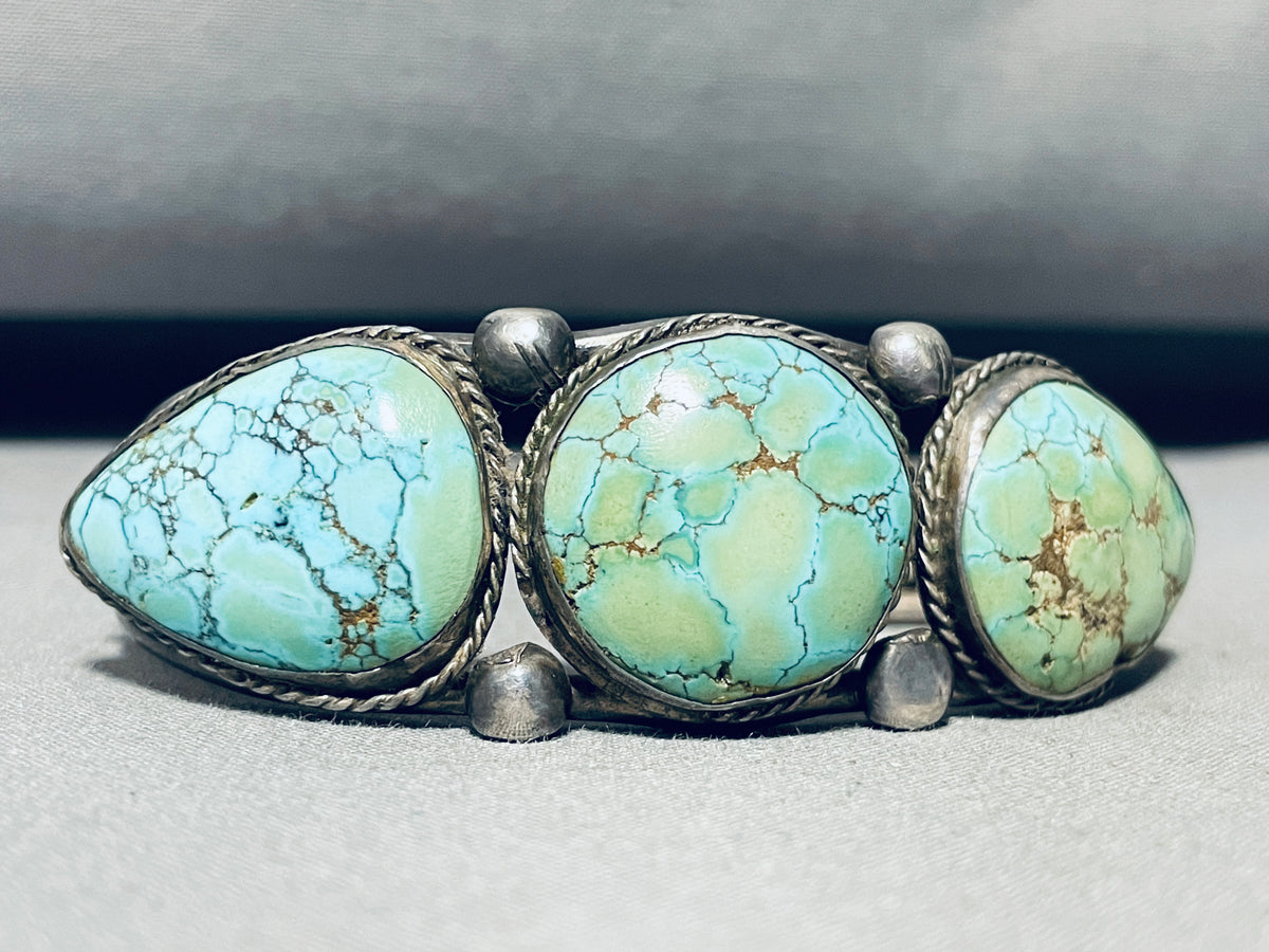 Highly Rare Nevada Blue Turquoise Mine Vintage Native American Navajo ...