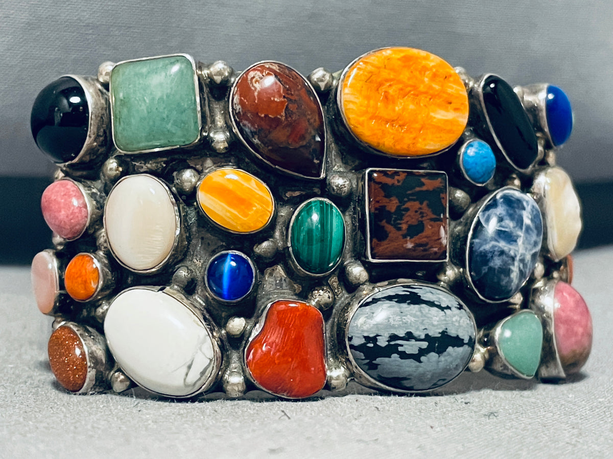 Best Emma Lincoln Vintage Native American Navajo Unique Stone Sterling ...