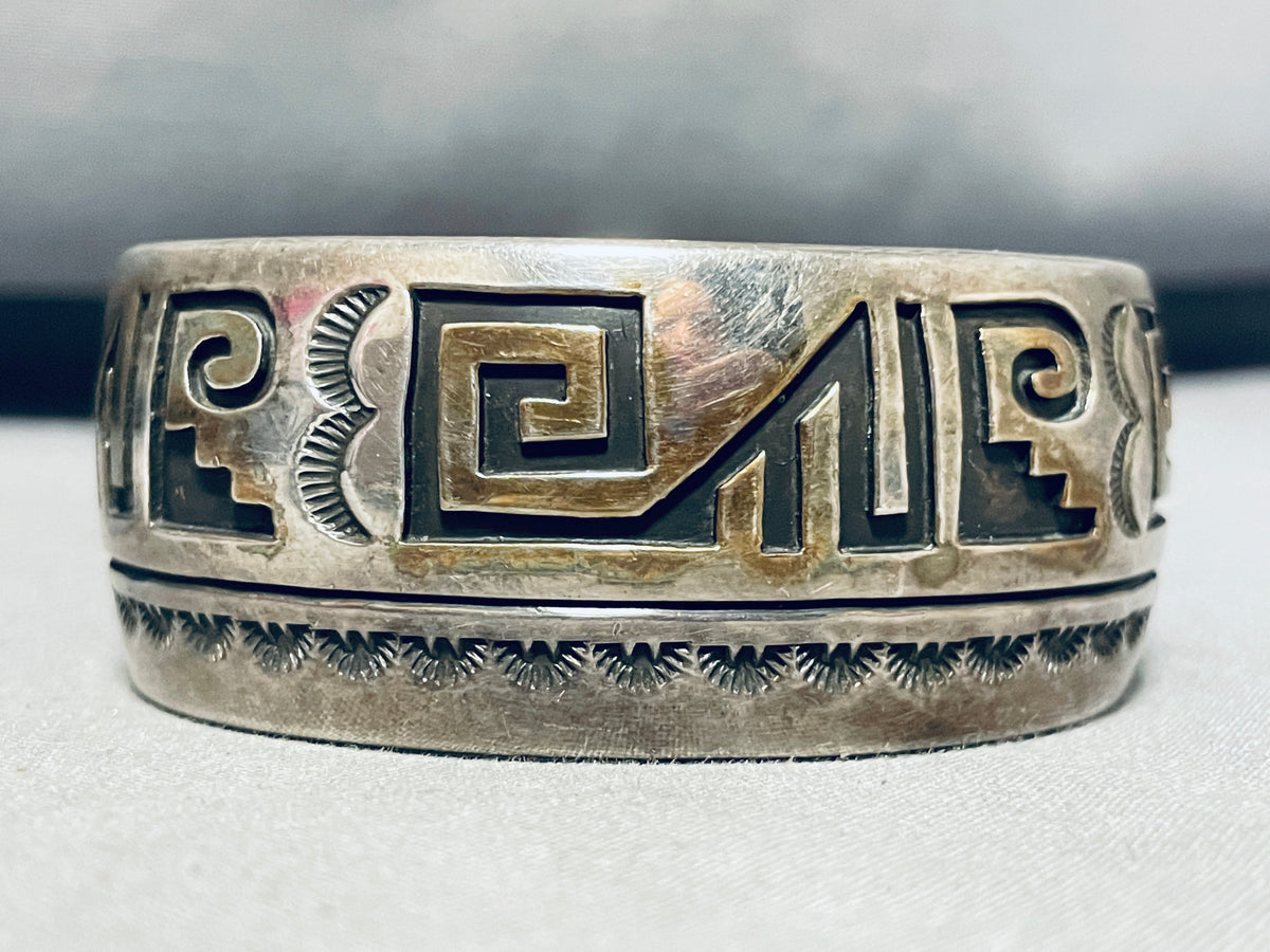 Rosco Scott Vintage Native American Navajo Sterling Silver Bracelet ...