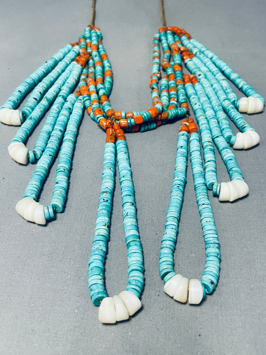 The Most Incredible Vintage Santo Domingo Jacla Turquoise Necklace ...