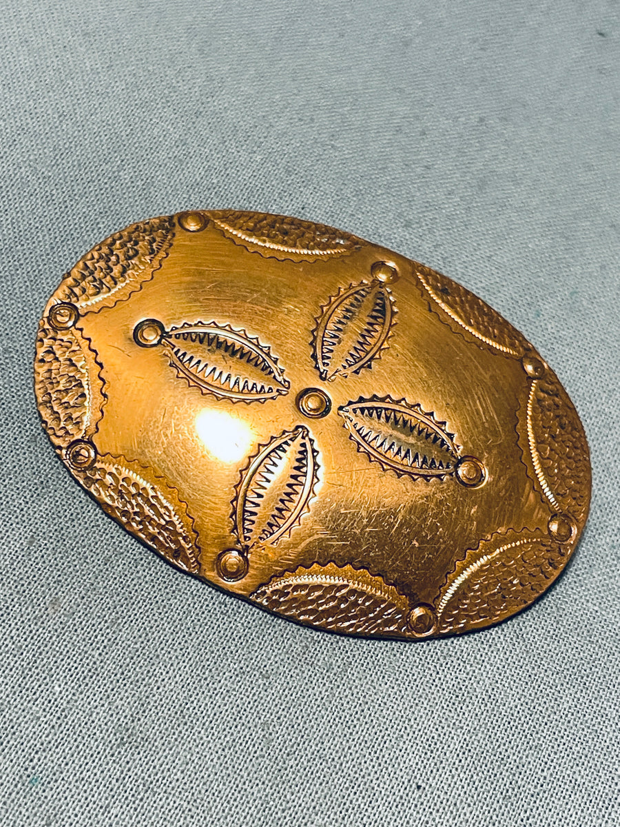 Astonishing Vintage Native American Navajo Copper Concho Pin – Nativo Arts
