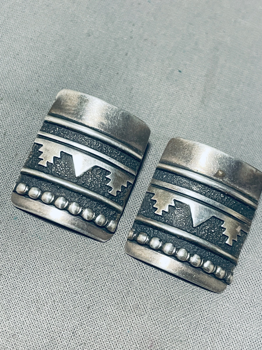 Thomas Singer Authentic Vintage Native American Navajo Sterling Silver ...