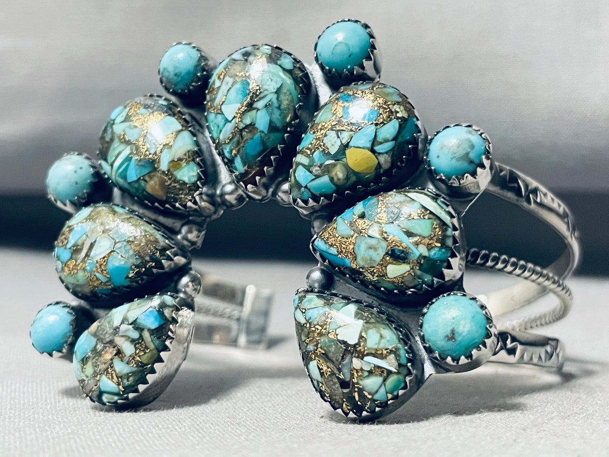 Gasp! Naja Turquoise Formation Native American Navajo Sterling Silver ...