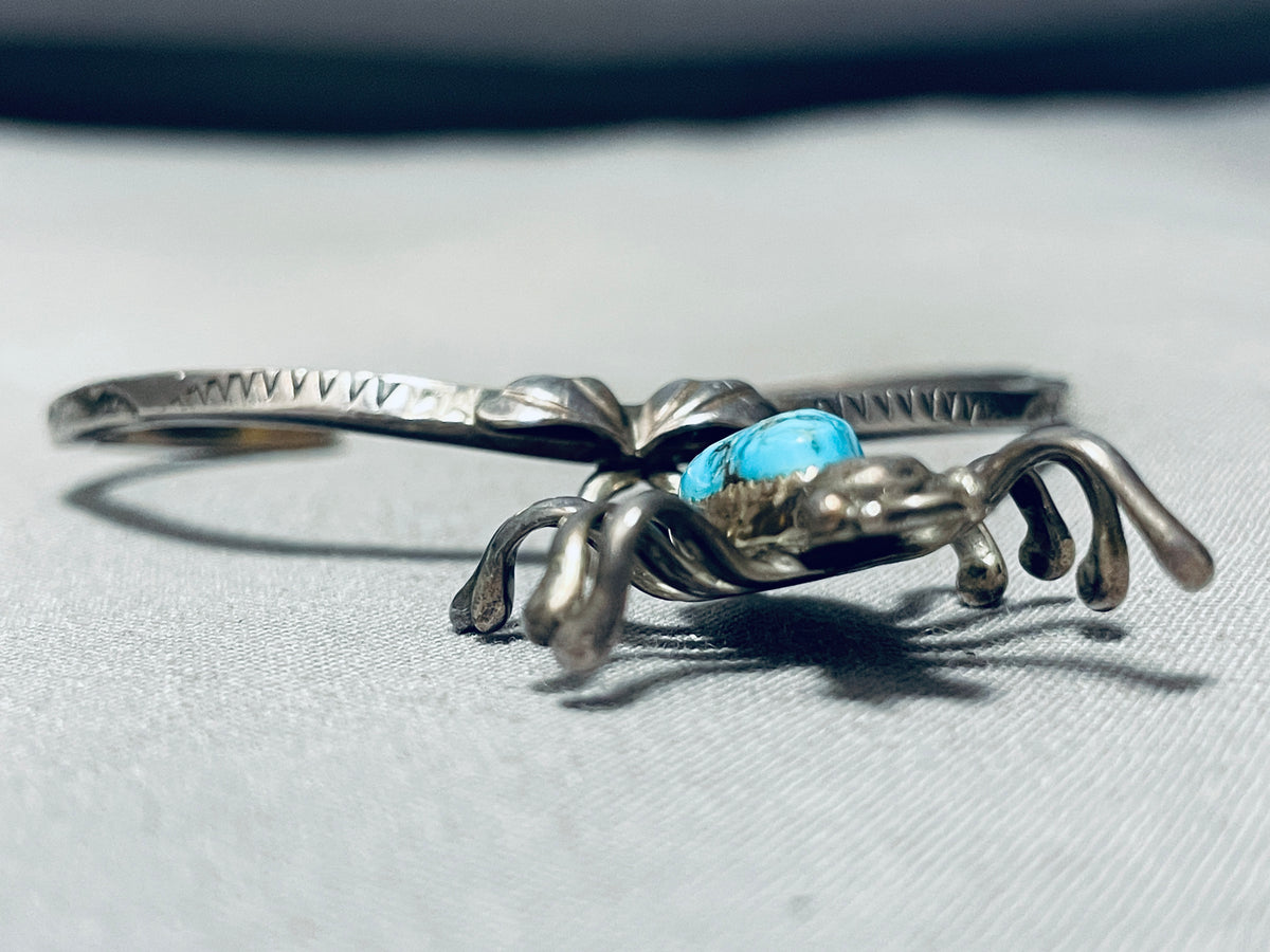 Dangling Spider!! Vintage Native American Navajo Turquoise Sterling Si ...