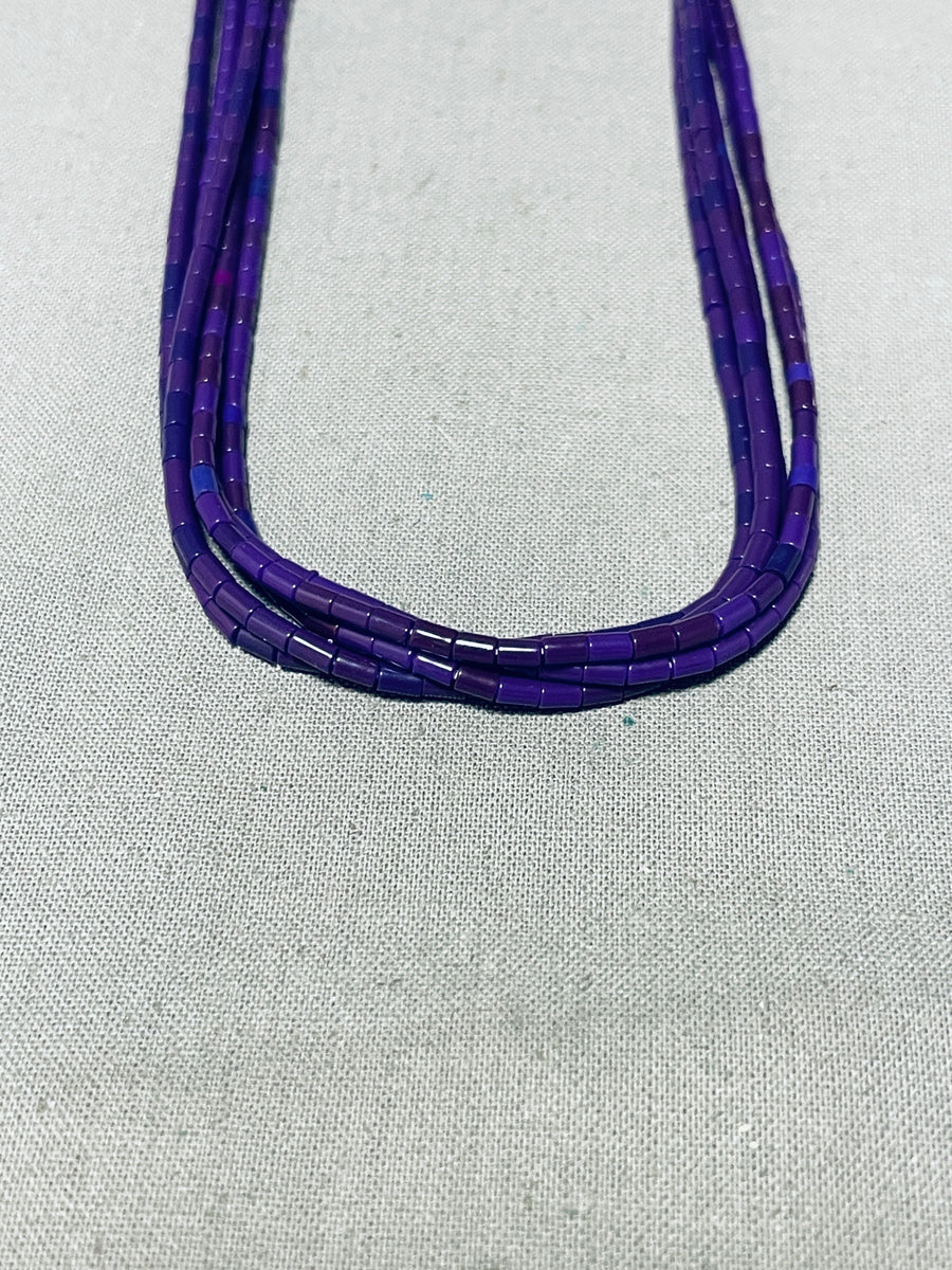 Bell Of The Ball! Native American Navajo Sugilite Sterling Silver Neck ...