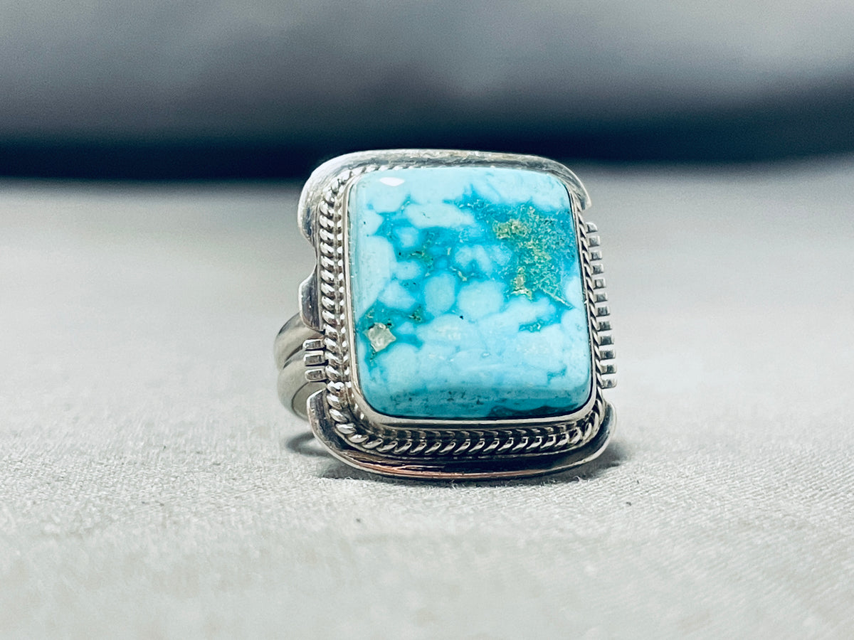 larson lee Native American Navajo Carico Lake Turquoise Sterling Silve ...