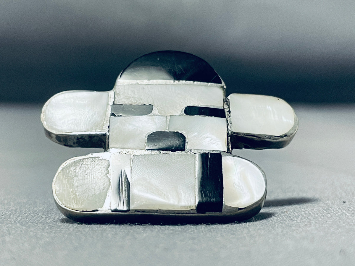 One Of The Most Unique Ever Vintage Native American Zuni Black White S ...