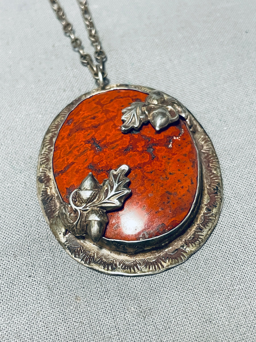 Real Dinosaur Bone Rare Vintage Native American Navajo Sterling Silver ...