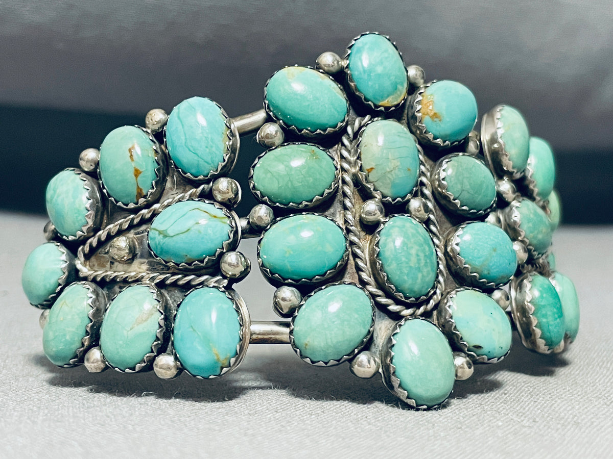 Important Arviso Vintage Native American Navajo Royston Turquoise Ster ...