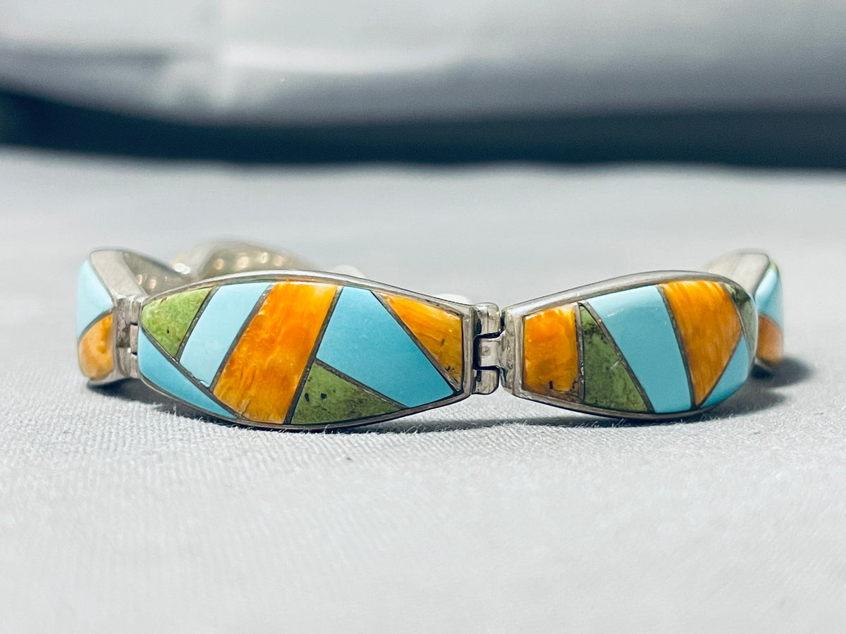 Dynamic Native American Navajo Sleeping Beauty Turquoise Spiny Oyster ...