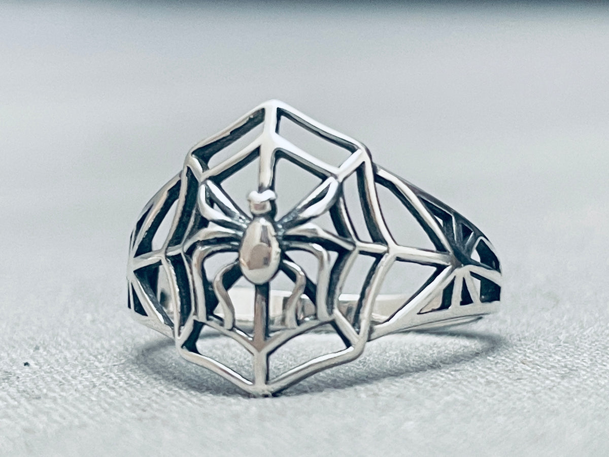 Southwest Spider Vintage Sterling Silver Intricate Ring – Nativo Arts