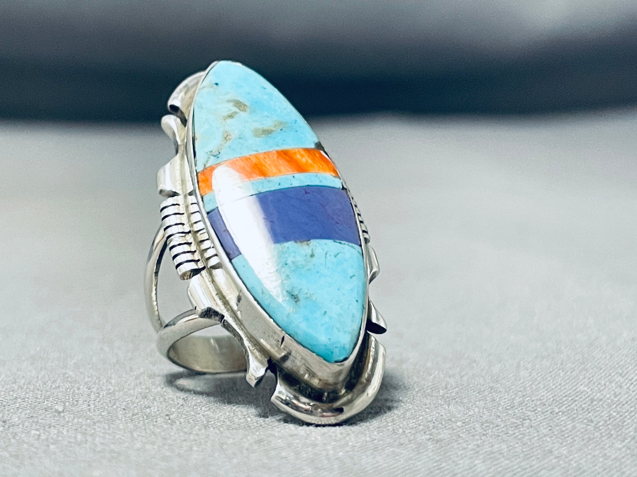 Colorful Steve Francisco Vintage Native American Navajo Turquoise Ster ...