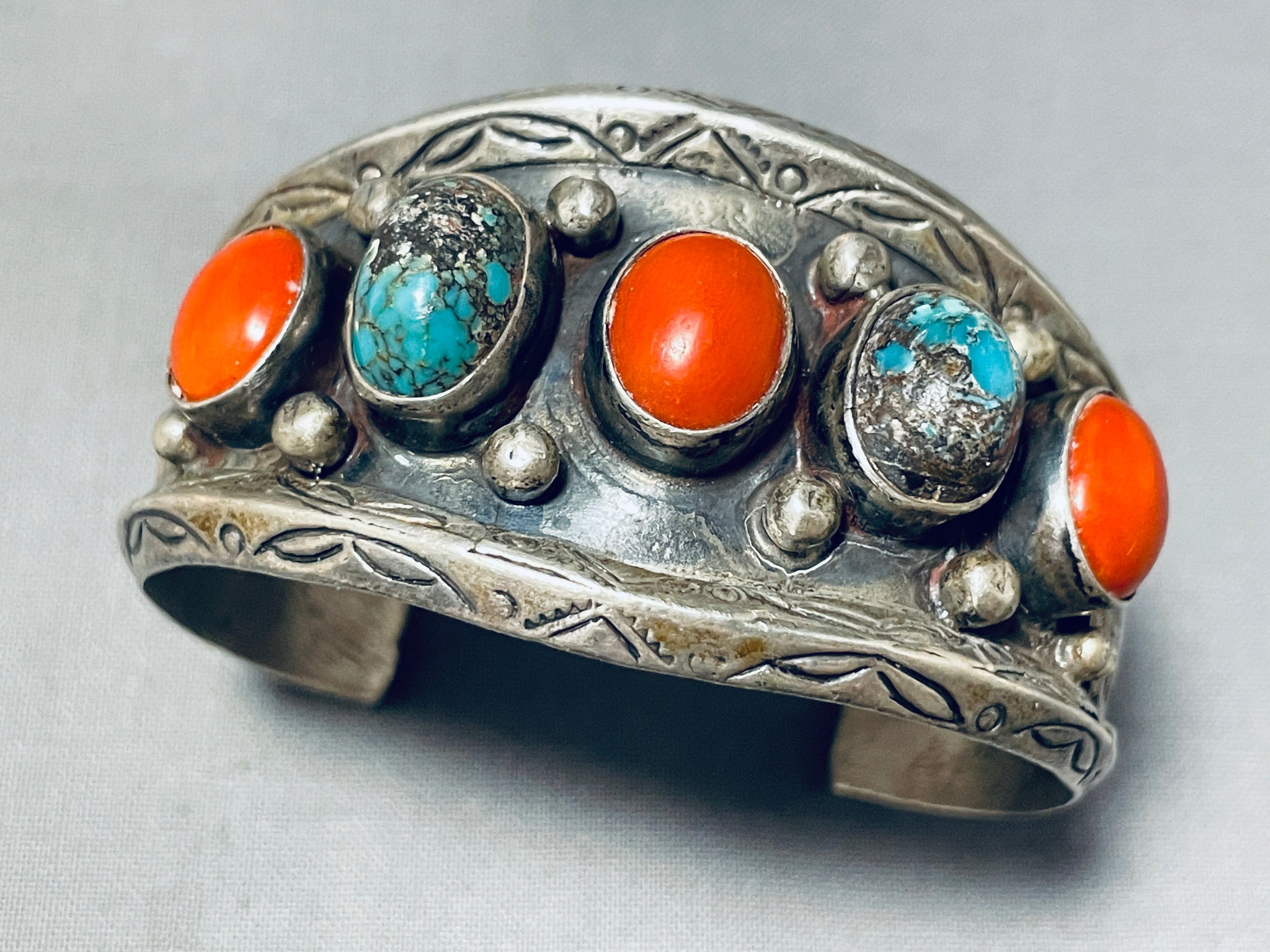 Lavender Pit Bisbee Turquoise Vintage Native American Navajo Coral Ste ...