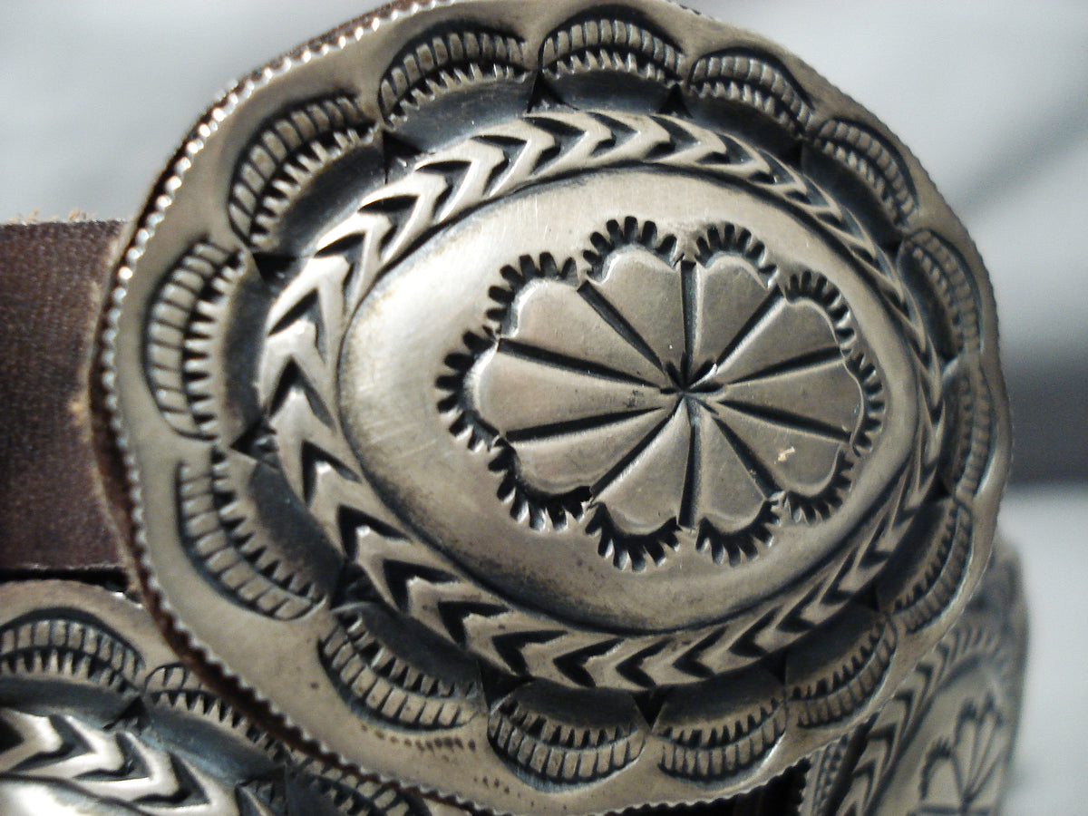 Dazzling Taos Native American Sterling Silver Concho Belt – Nativo Arts