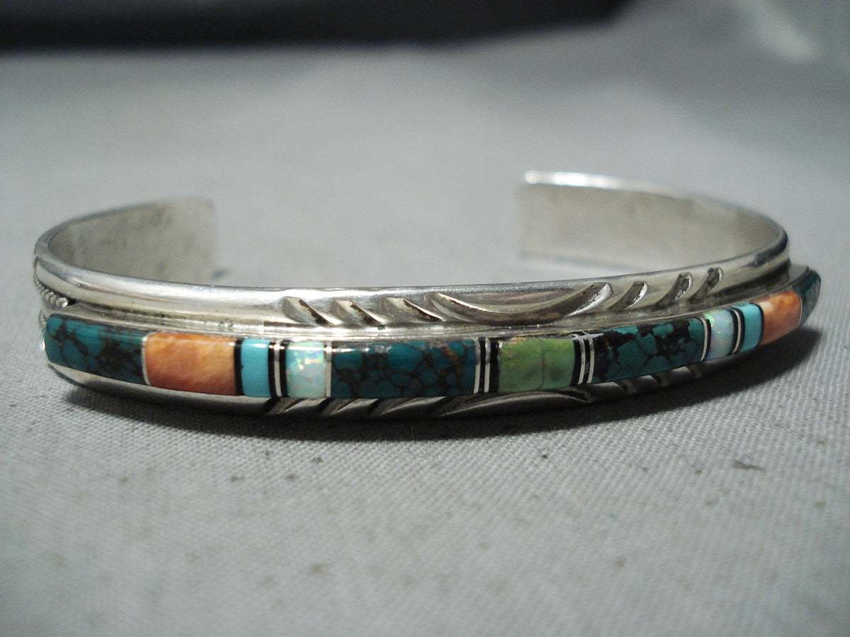 Gorgeous Taos Turquoise Sterling Silver Bracelet Native American ...