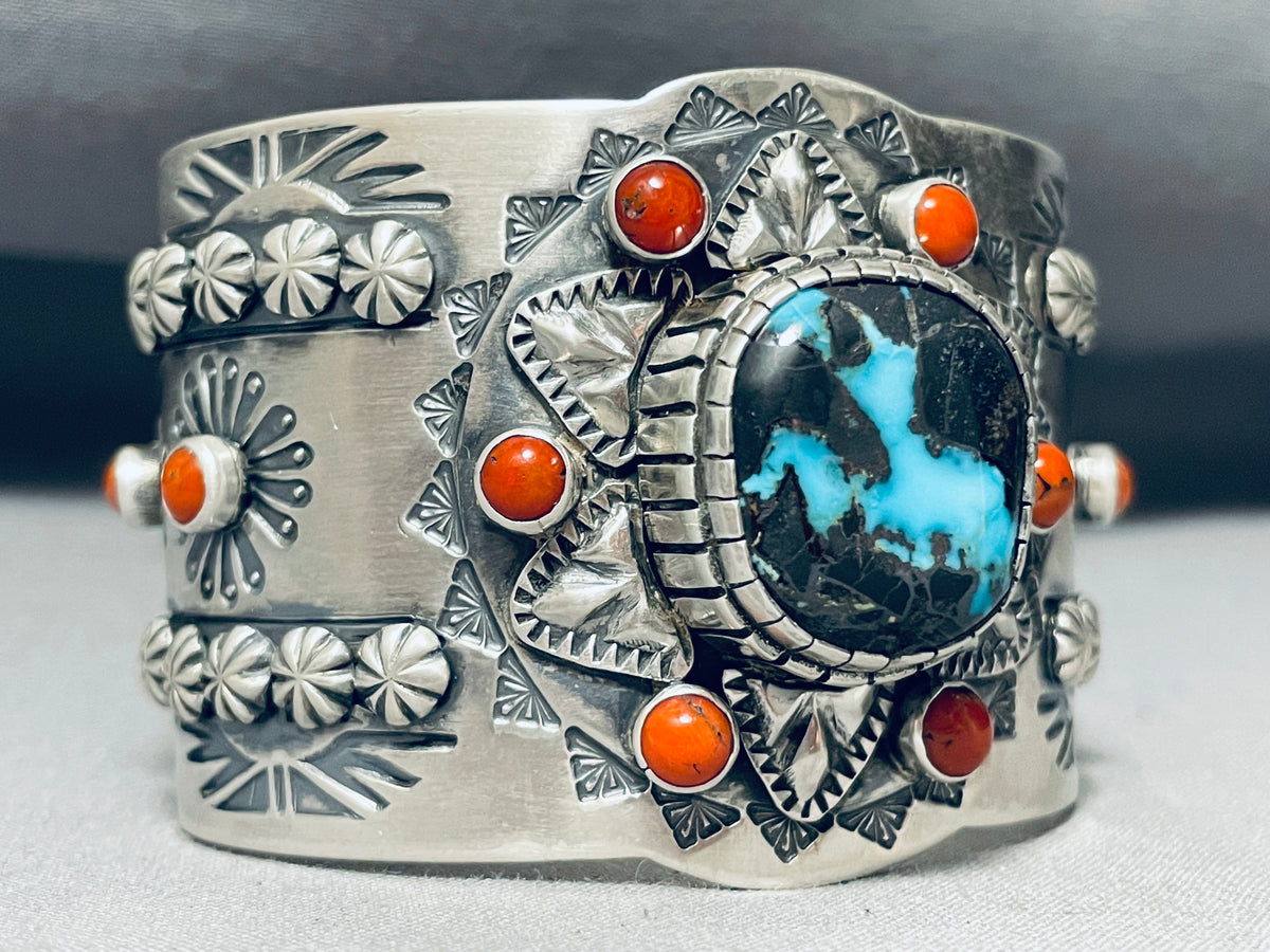 Godber Turquoise Very Important Vintage Native American Navajo Coral S ...