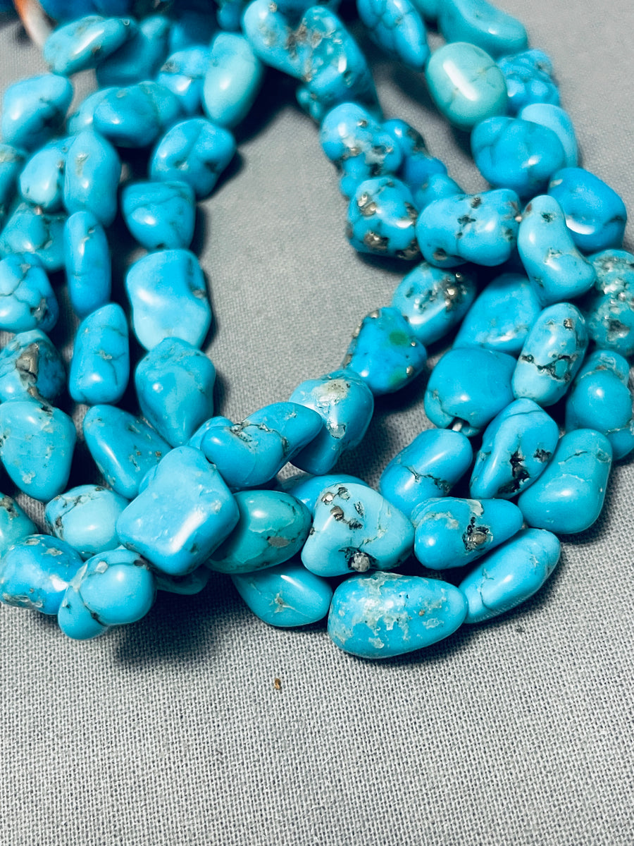 Fat Jacla Very Rare 239 Gram Vintage Native American Navajo Turquoise ...