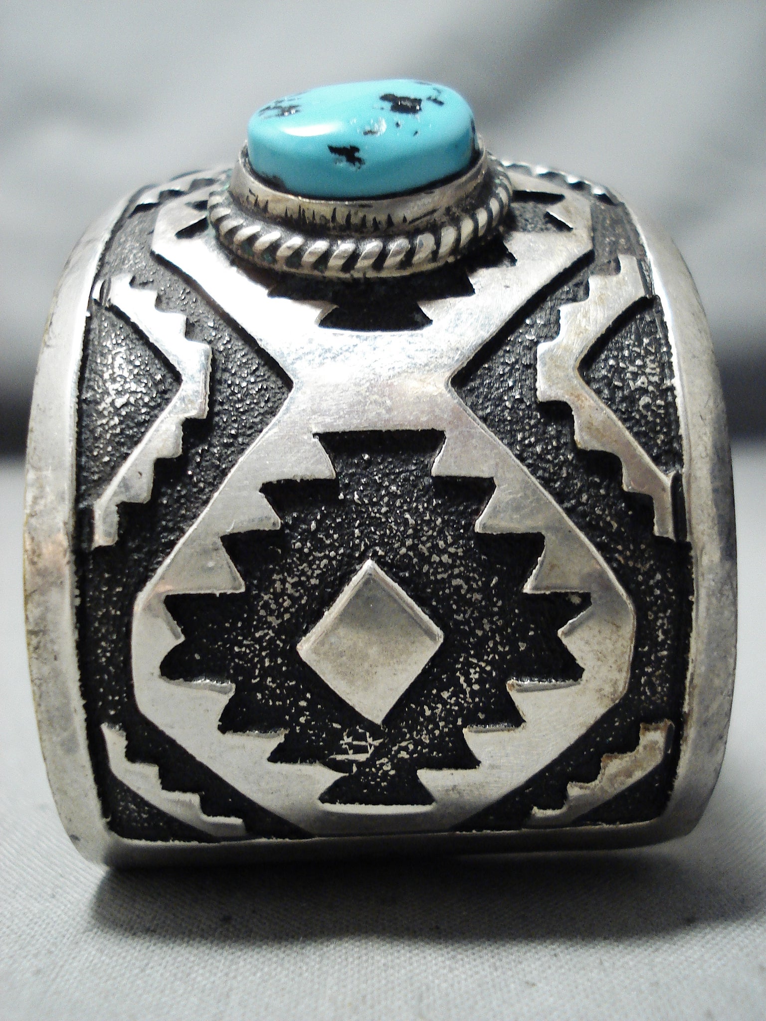Important Vintage Native American Navajo Tony Singer Turquoise Sterlin ...
