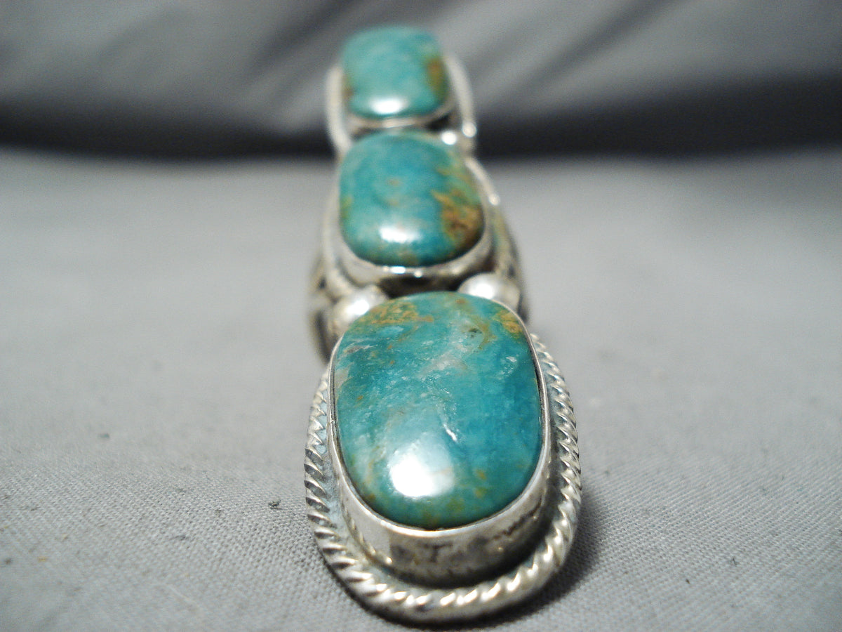 One Of The Tallest Important Native American Navajo Turquoise Sterling ...