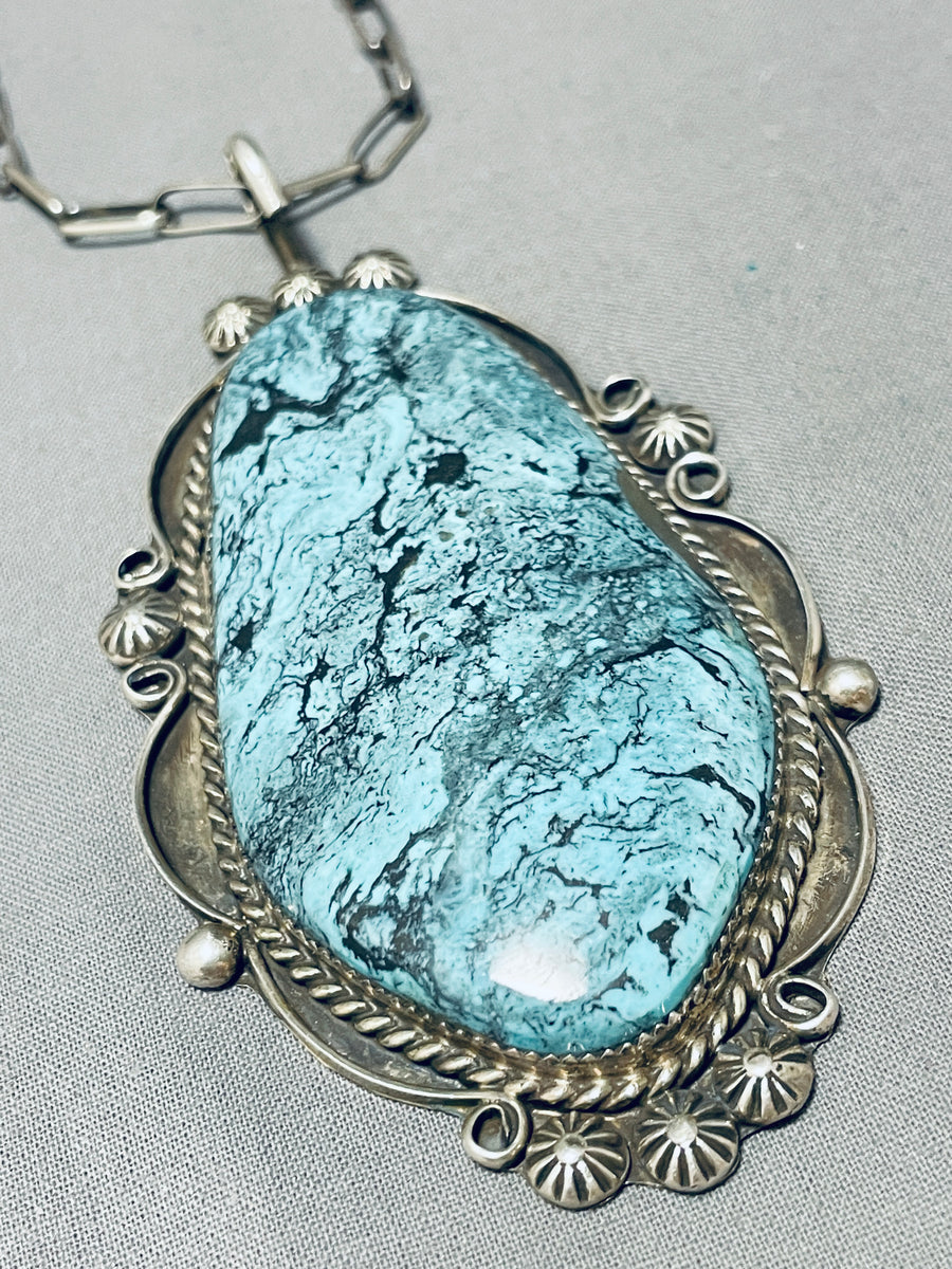 Important Daniel Benally (d) Vintage Native American Navajo Turquoise ...