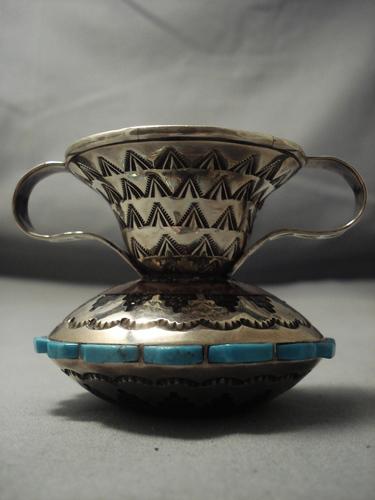 213 Gram Heavy Solid Sterling Native American Jewelry Silver Navajo Vi ...