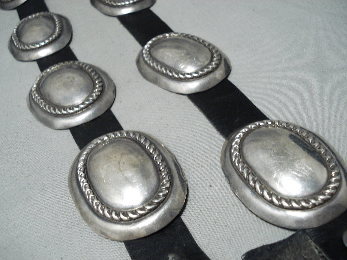 Ann Ramon Vintage Native American Navajo 1960's Sterling Silver Concho ...