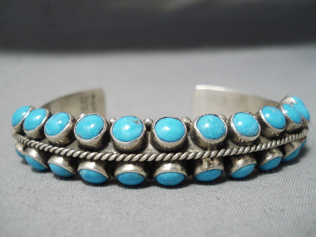 Very Rare Two Sided Turquoise Vintage Native American Navajo Ben Begay ...