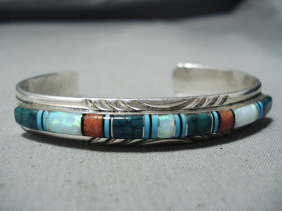 Exquisite Taos Turquoise Sterling Silver Bracelet Native American ...