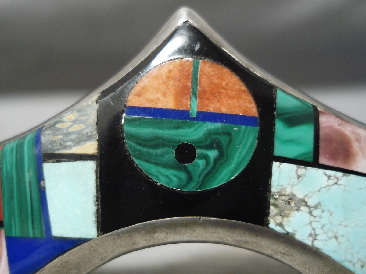 Important Vintage Native American Navajo Frank Yellowhorse Turquoise S ...