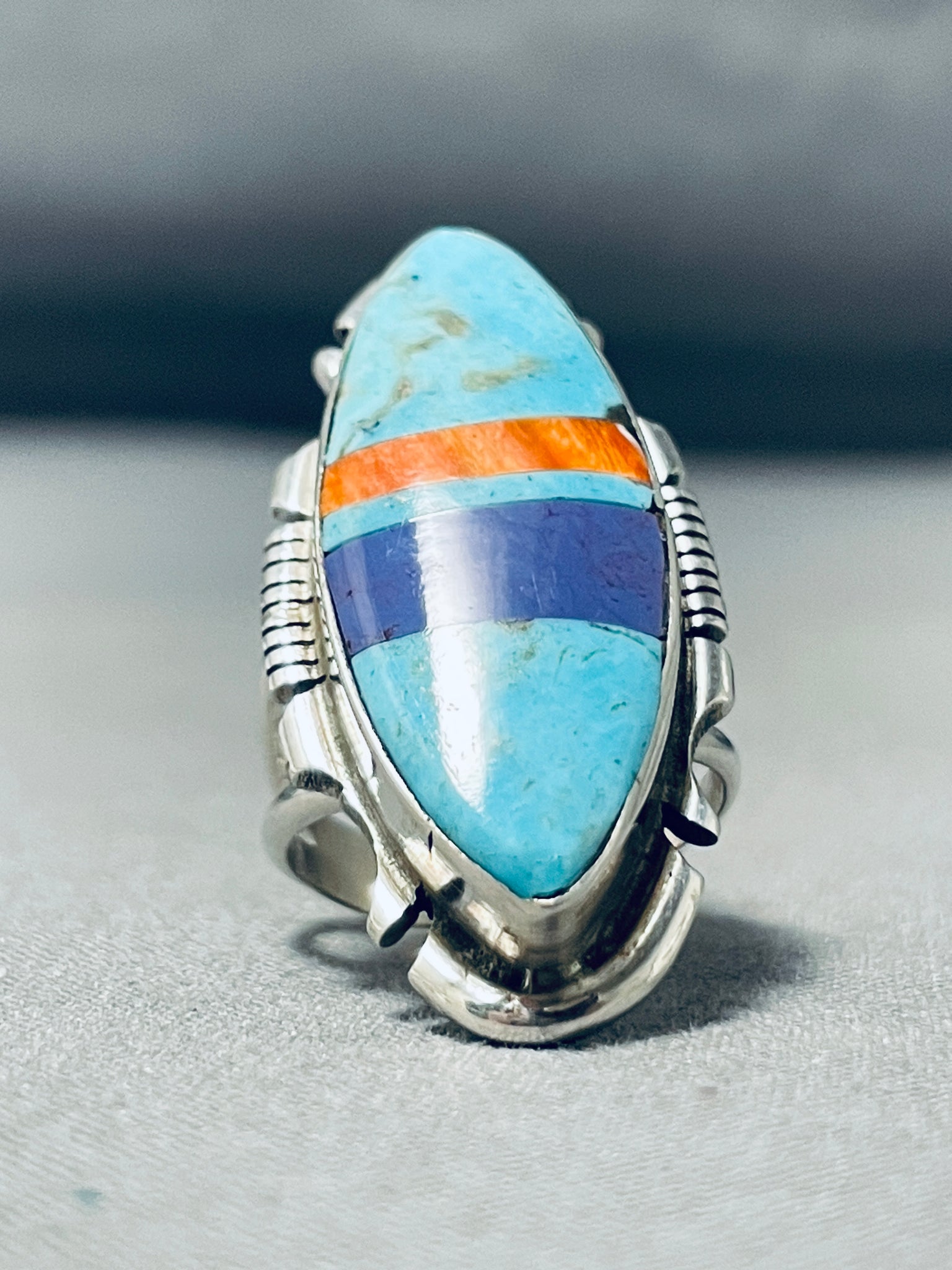 Colorful Steve Francisco Vintage Native American Navajo Turquoise Ster ...